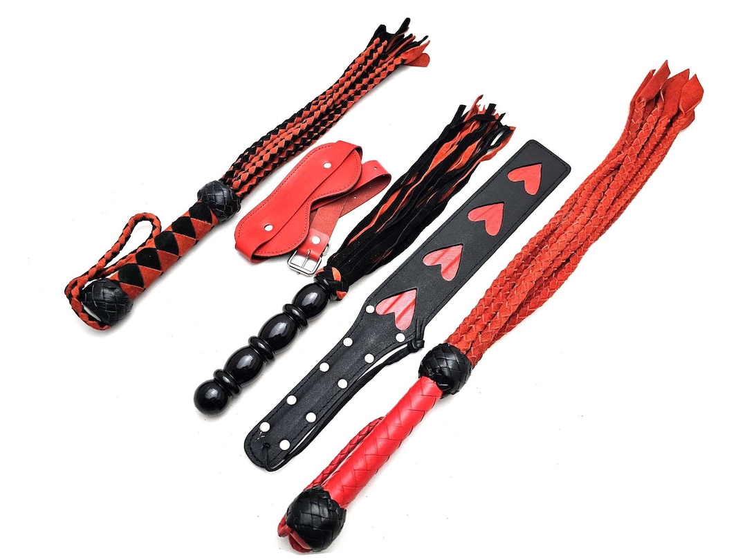 Flogger Leather Flogger Floggers and Whips Bdsm Set Flogger Set ...
