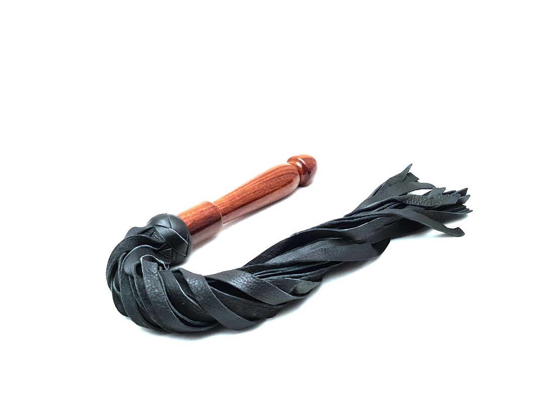 Wood Handle Flogger, Floggers and Whips, Floggers Leather, Gift for ...