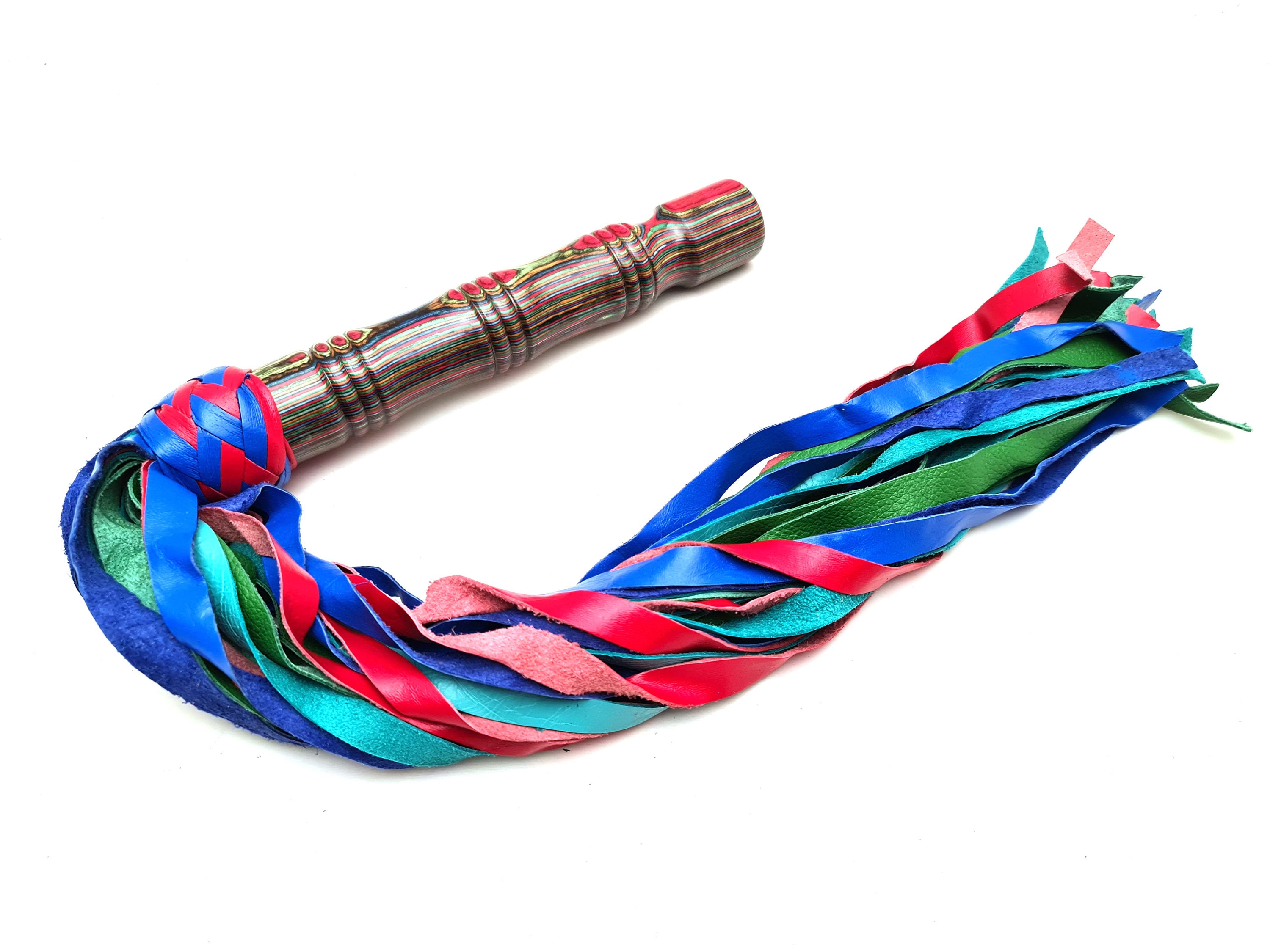 Flogger Floggers Wood Handle Flogger Bdsm Toys Whip | Etsy