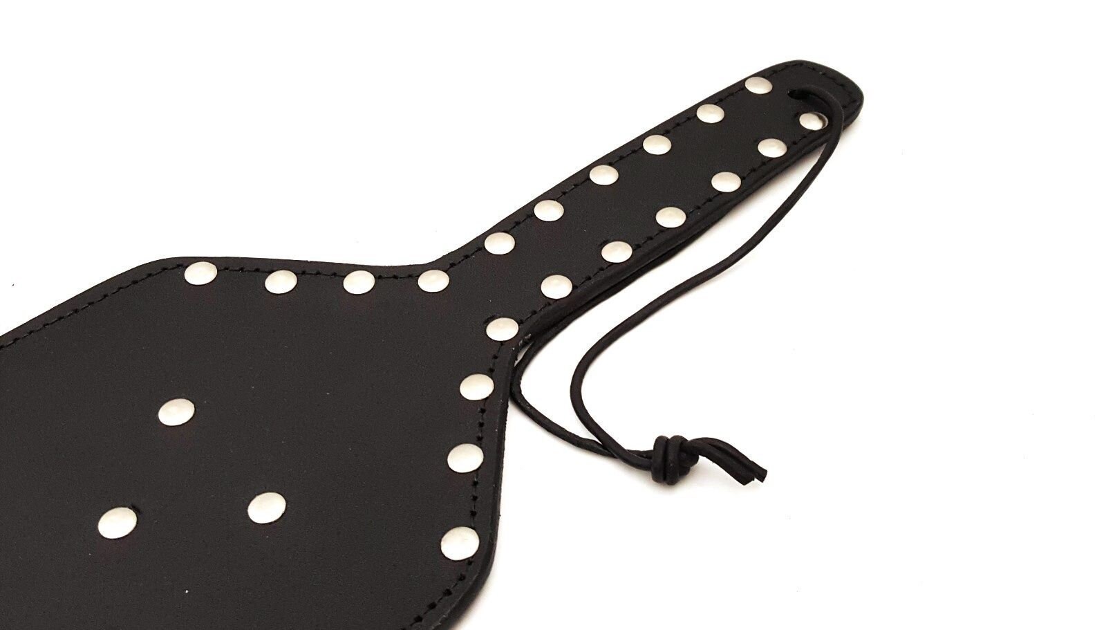 Wide Leather Paddle Studded Leather Paddle Strict Paddle - Etsy