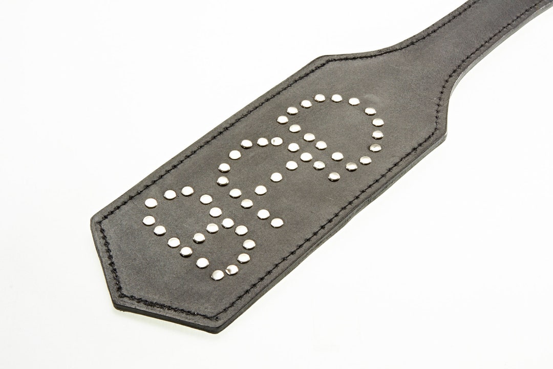 Studded Leather Paddle Spanking Whip Spanking Paddle Bdsm Toys Paddle ...
