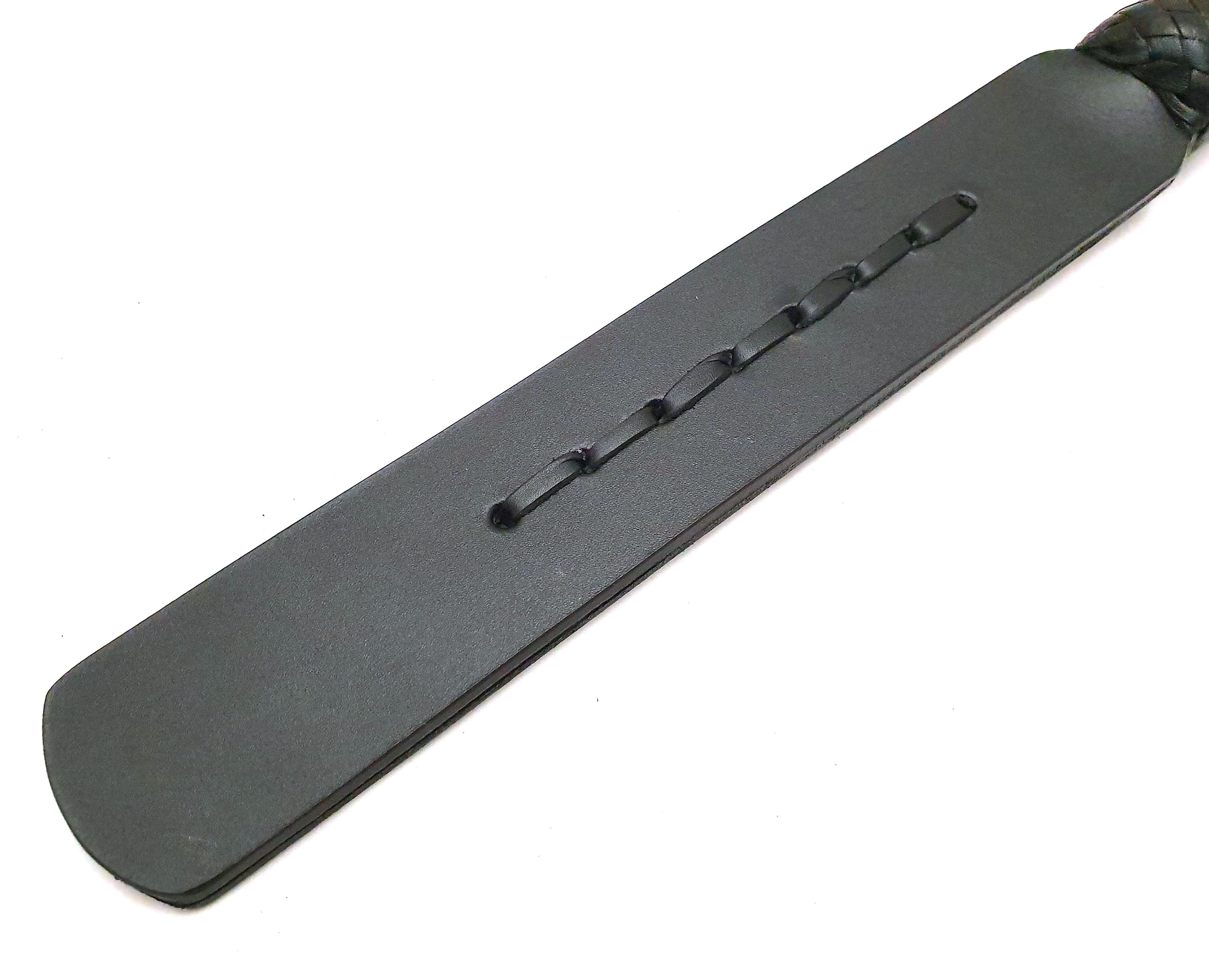Leather Paddle Spanker: Split Leather With Wood Handle, 20-inch - Etsy