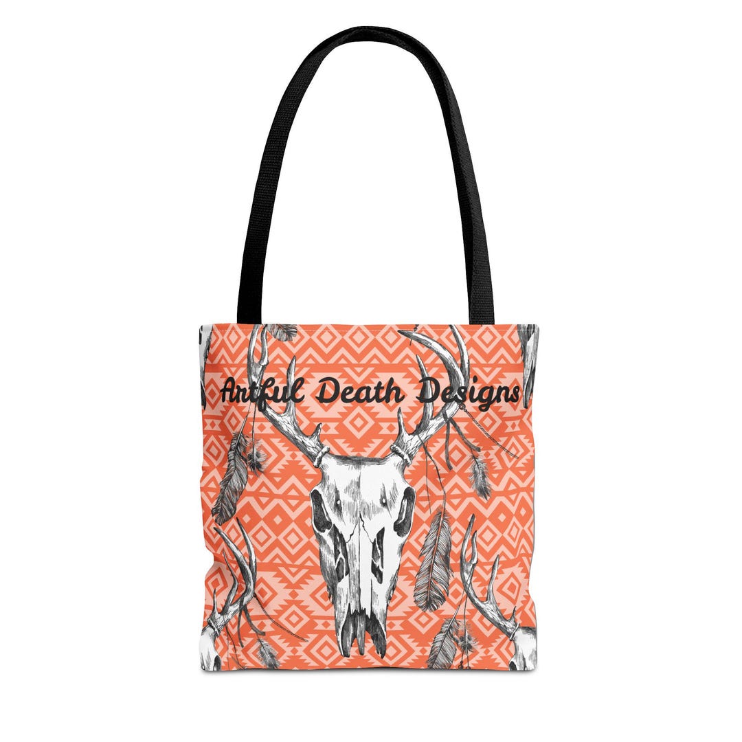 Tote Bag, Animal Skull, Deer Skull, Skull Purse, Gothic Purse, Oddity ...