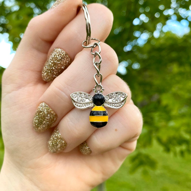 Bee Keychain Save The Bees | Etsy