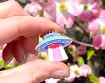 Spaceship Keychain | Etsy