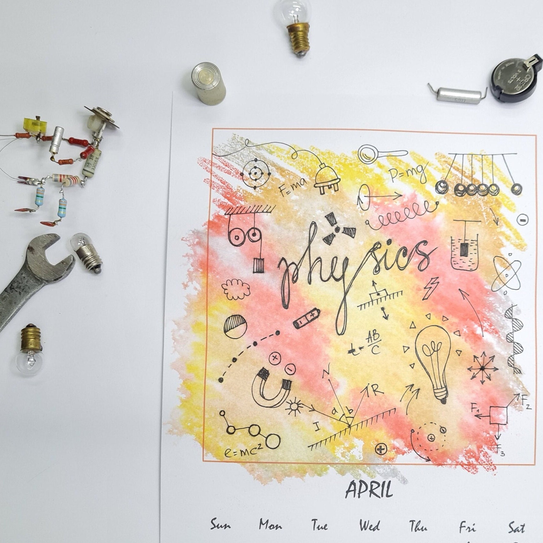 How to Draw School Subjects Tutorial for Beginners,diy Artwork for Wall ...