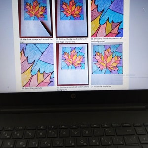 Maple Leaf Picture Kids Activity Pack Drawing Leaves Pencils Step by ...