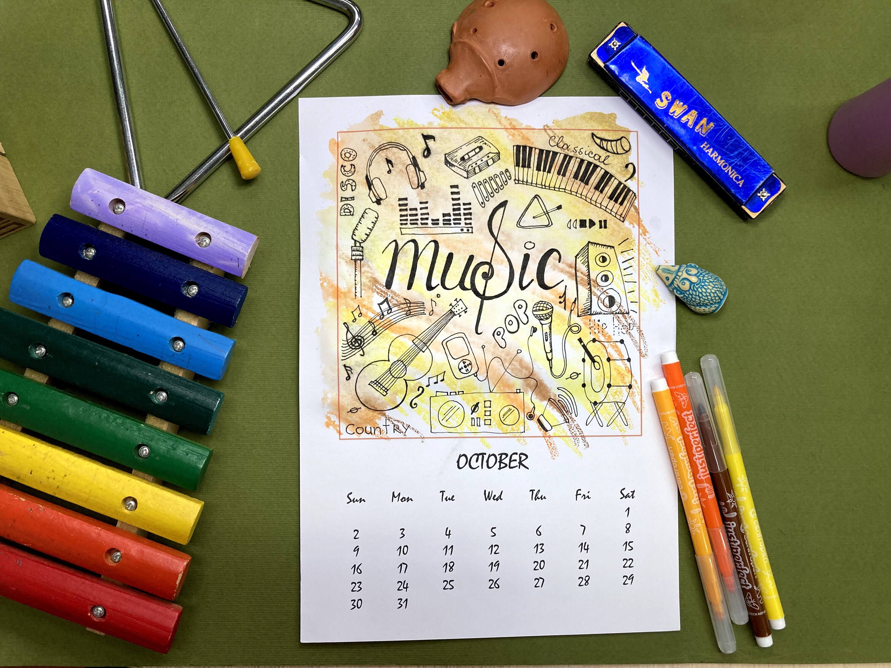 Musical Elements,doodles,symbols,drawing Beginners Video Tutorial ...