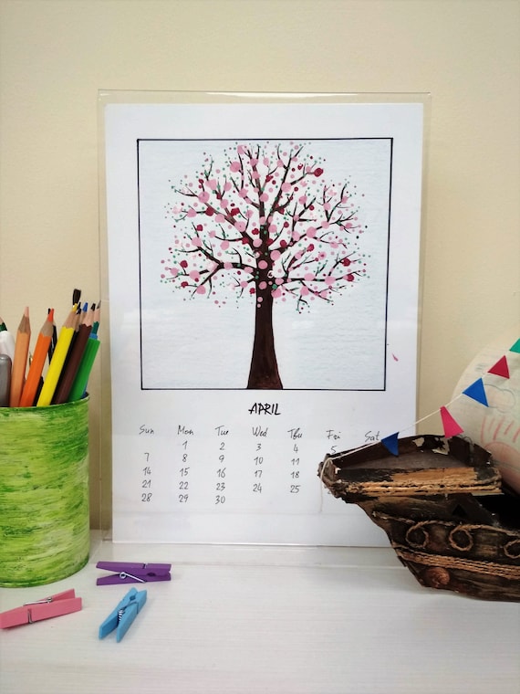 How to draw book Blooming Tree Drawing Lesson Do it yourself | Etsy