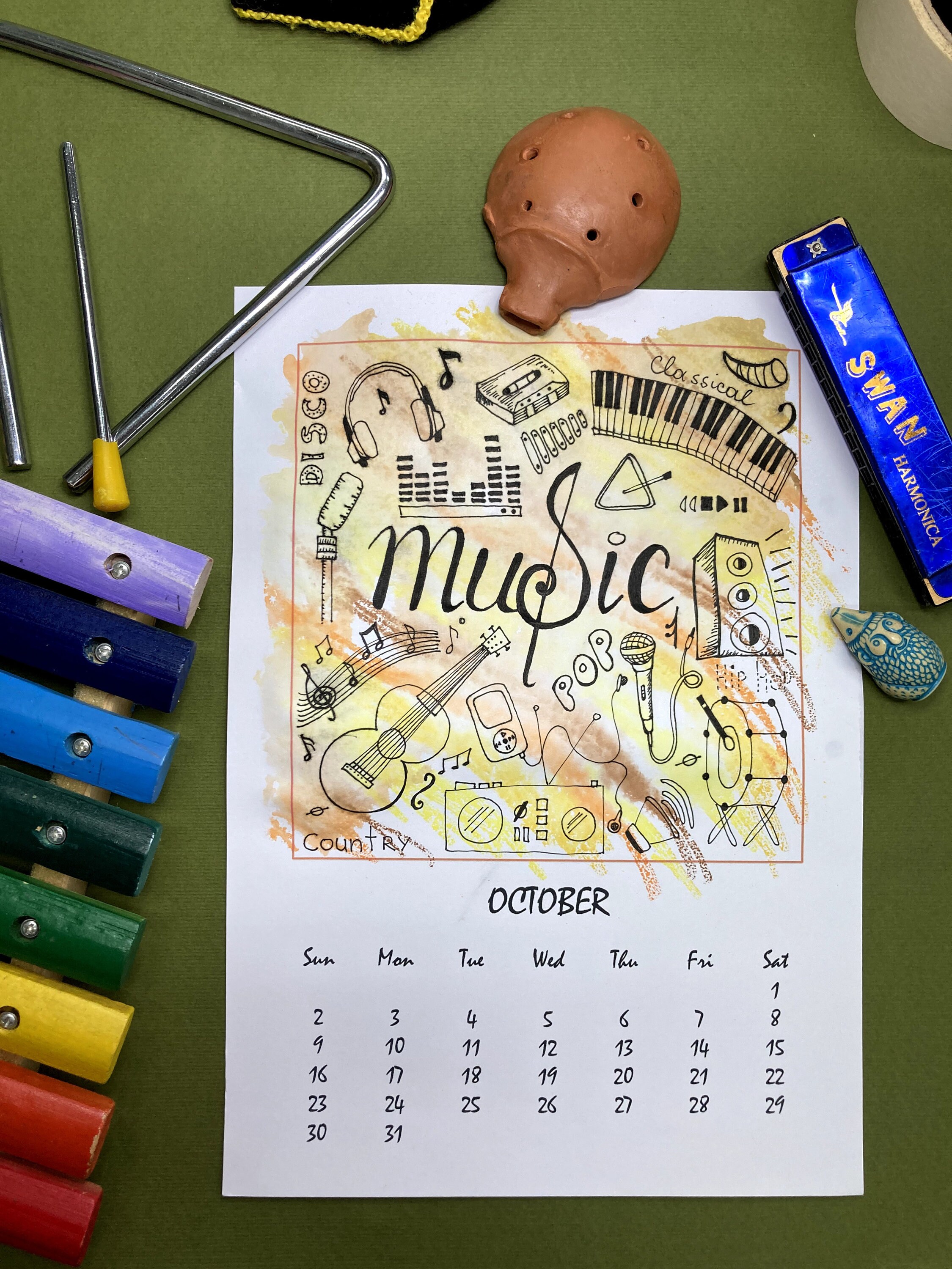 Musical Elements,doodles,symbols,drawing Beginners Video Tutorial ...