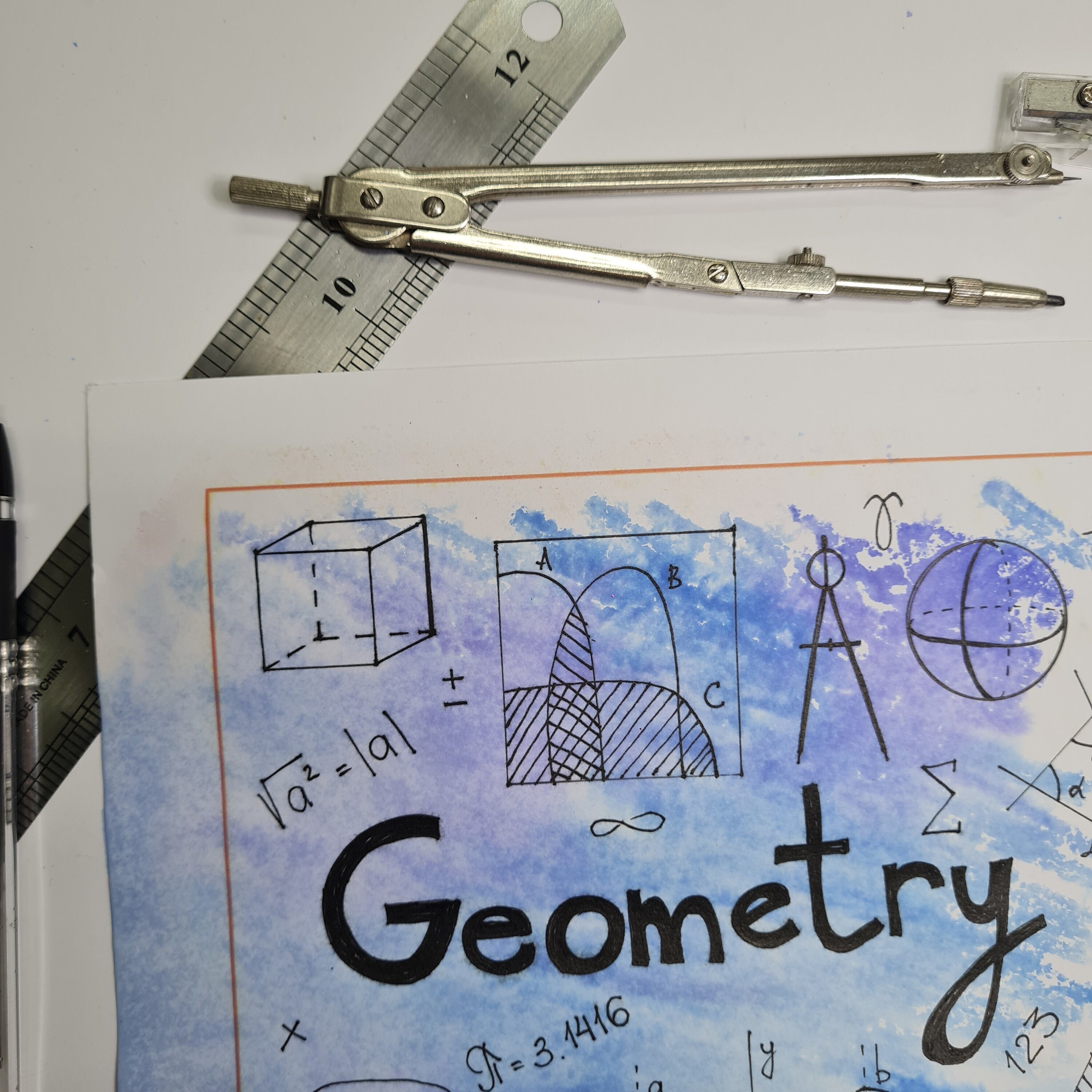 Drawing Guide,geometry Elements,how to Draw School Subject,diagrams ...