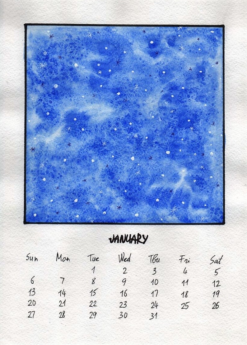 How to Paint Watercolor Techniques Salt Winter Artwork Theme Bluecolor ...