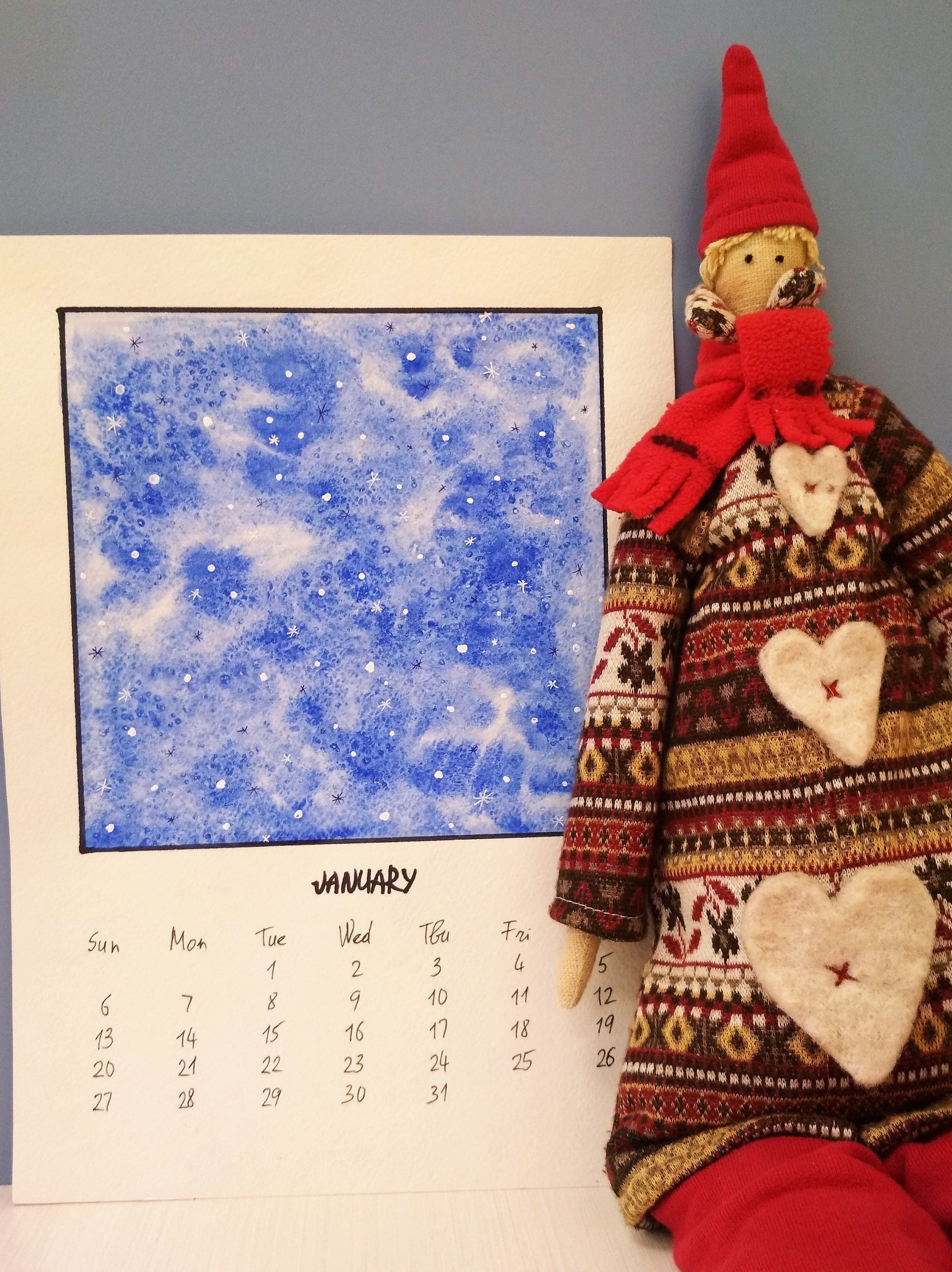 How to Paint Watercolor Techniques Salt Winter Artwork Theme Bluecolor ...