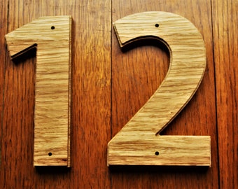 Wooden house numbers | Etsy