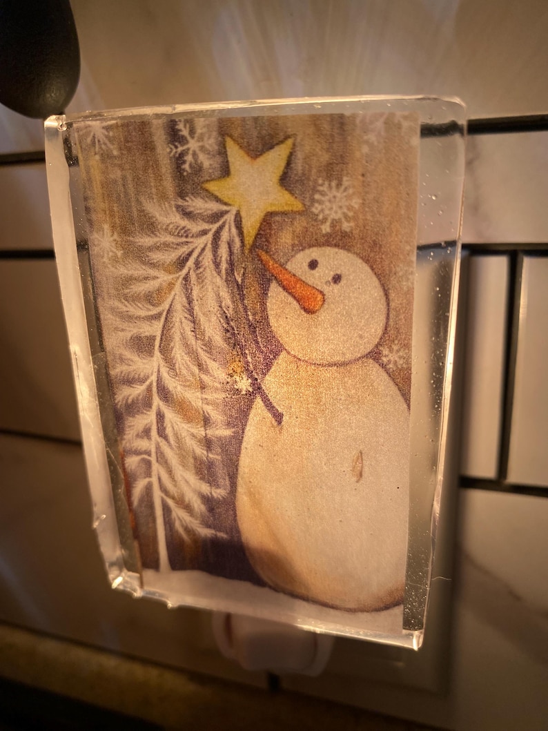 Handmade Snowman Nightlight - Etsy