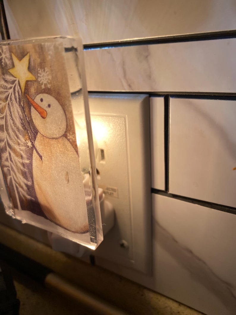 Handmade Snowman Nightlight - Etsy