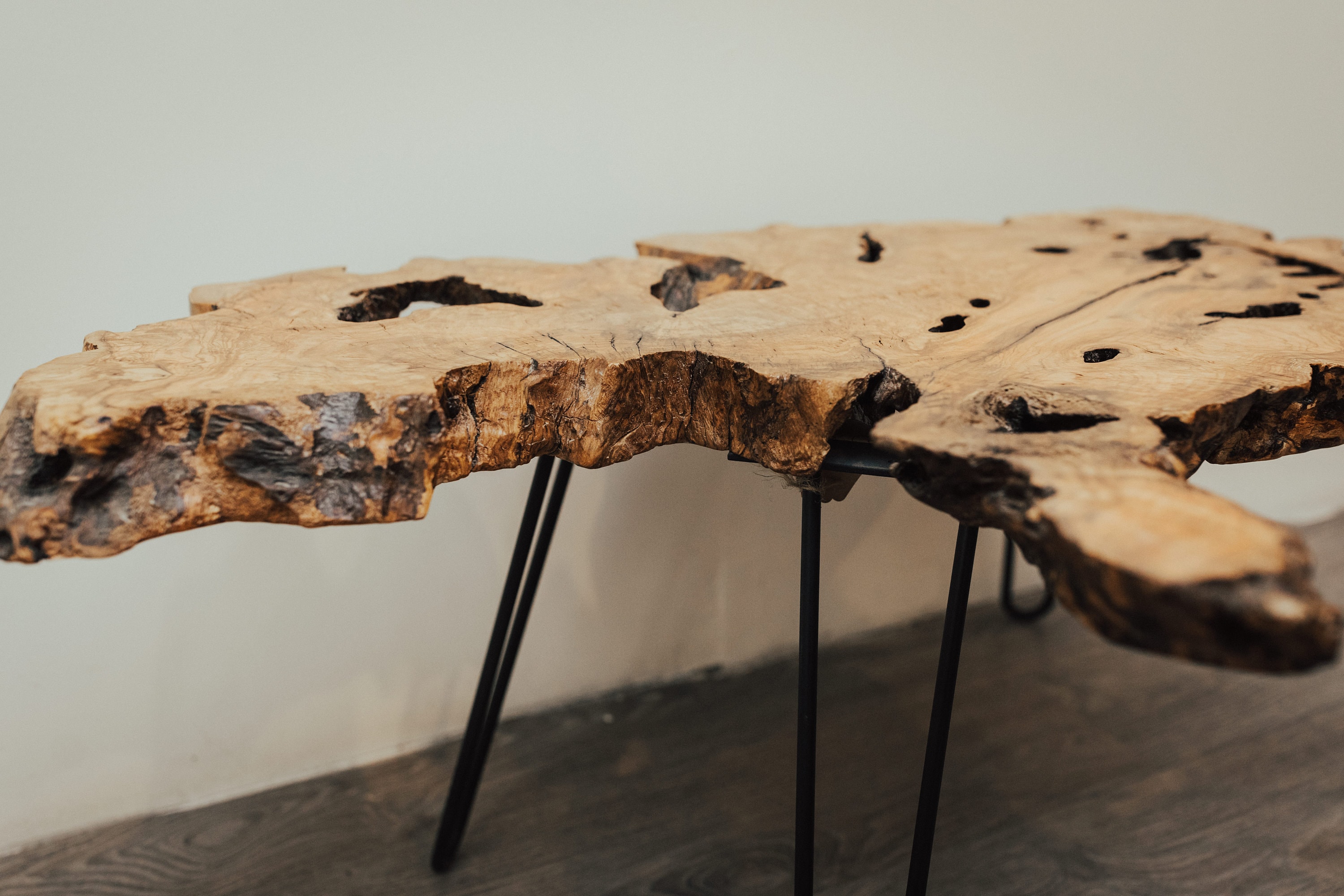 Natural Olive Wood Table - Etsy