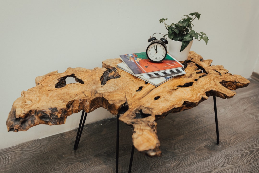 Natural Olive Wood Table - Etsy