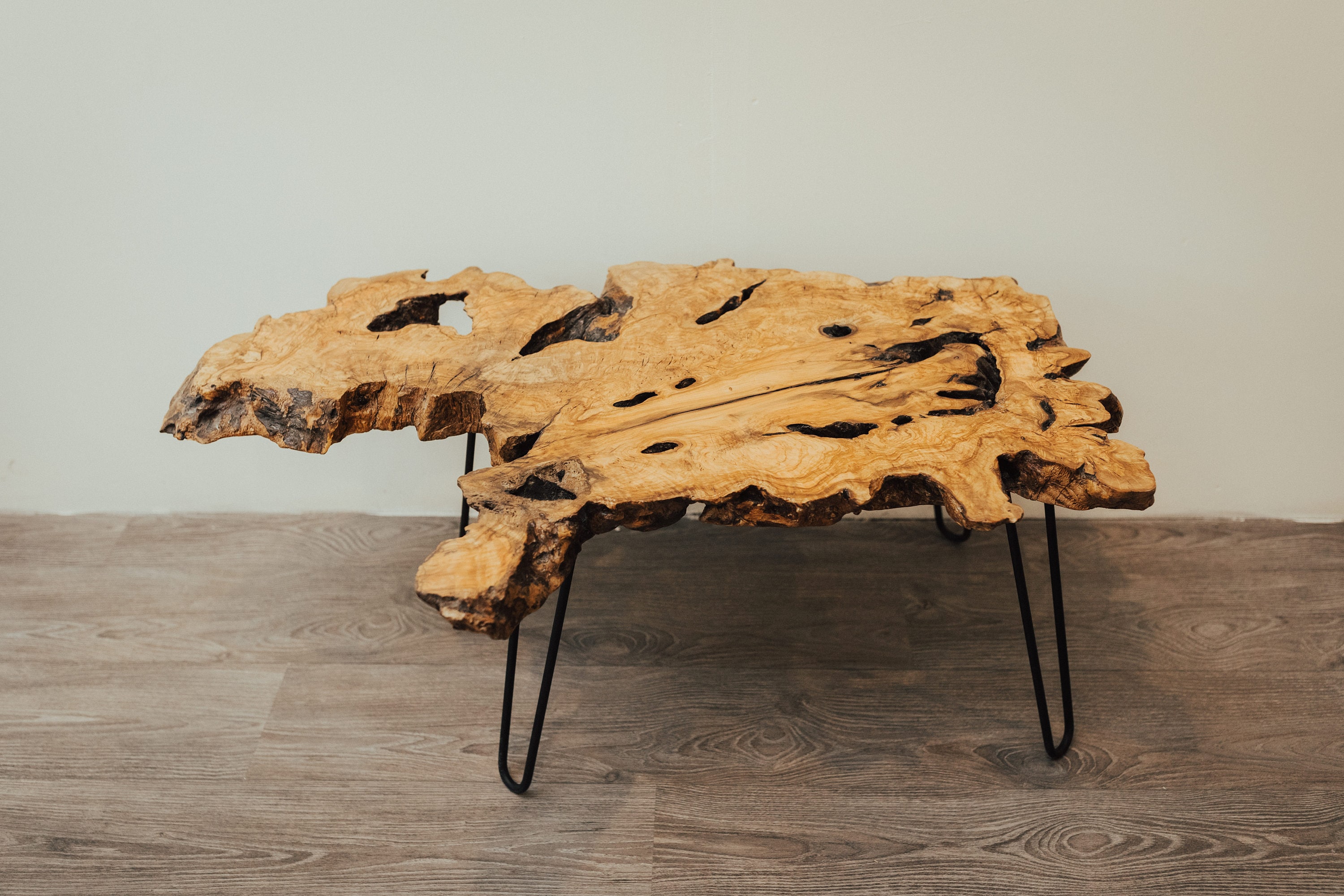 Natural Olive Wood Table - Etsy