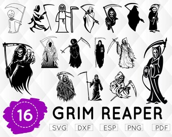 Grim reaper svg | Etsy