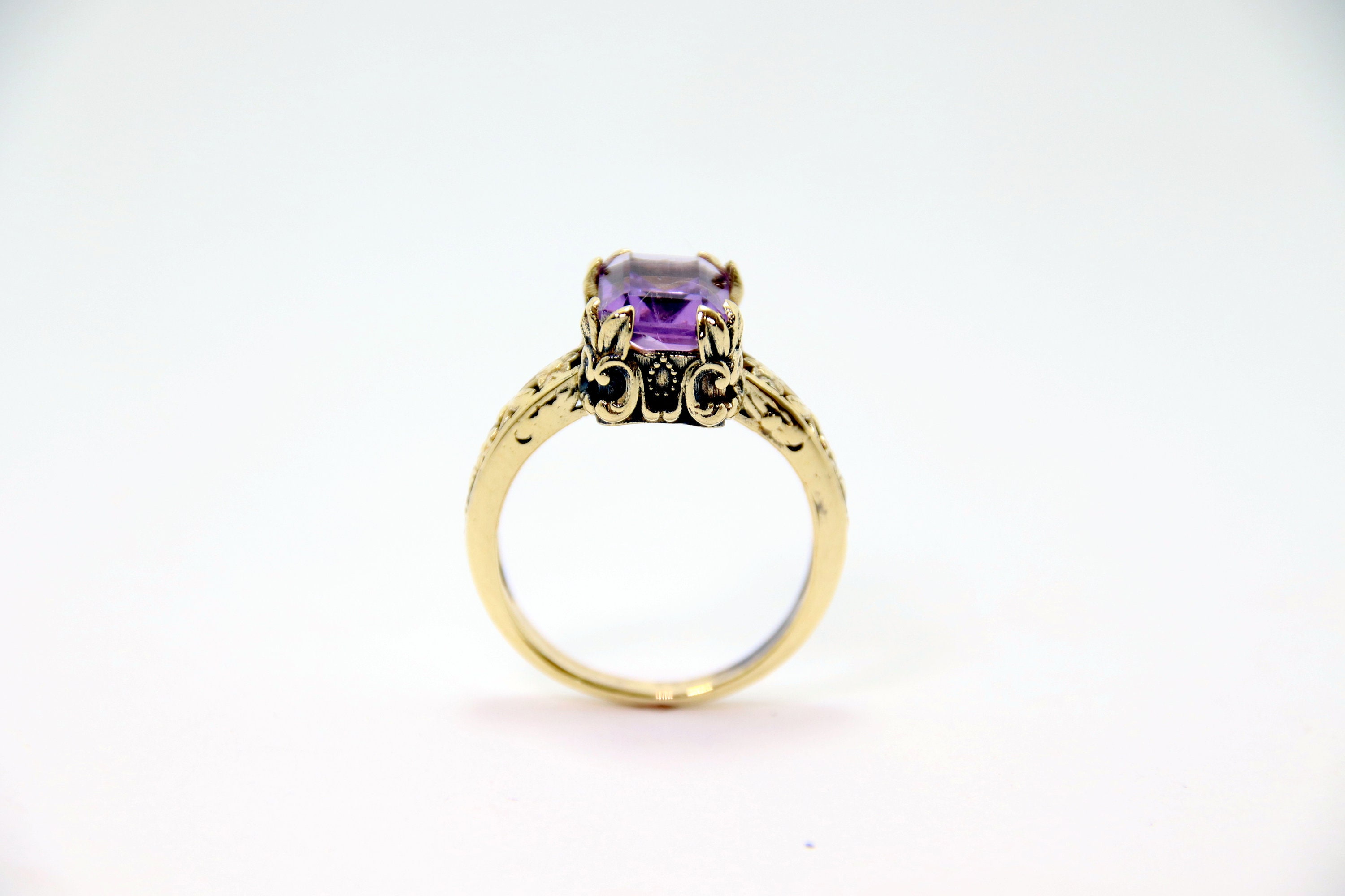 Wonderful Hand Made 14K Gold Ring Antique Victorian Style Design , With ...