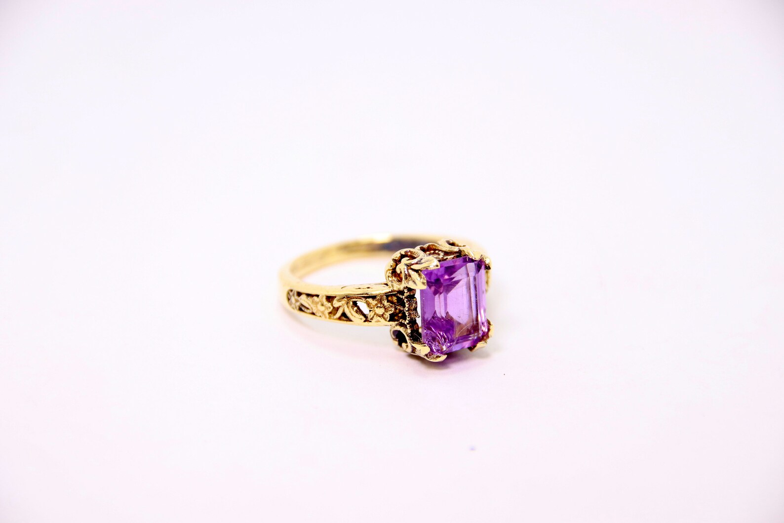 Wonderful Hand Made 14K Gold Ring Antique Victorian Style Design , With ...