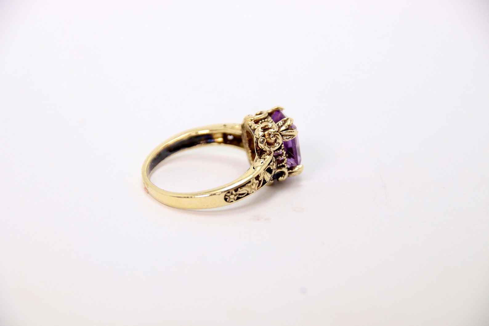 Wonderful Hand Made 14K Gold Ring Antique Victorian Style Design , With ...