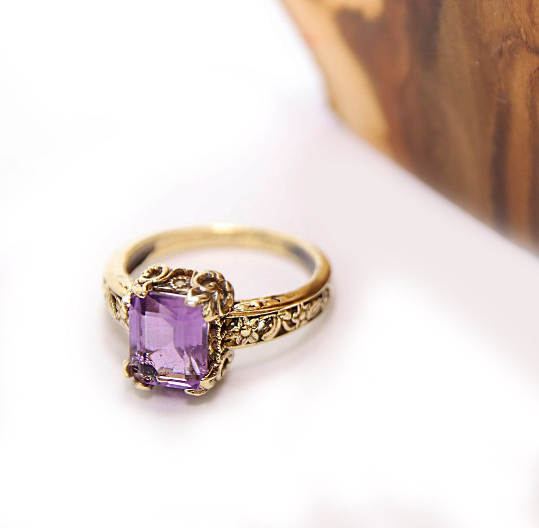 Wonderful Hand Made 14K Gold Ring Antique Victorian Style Design , With ...