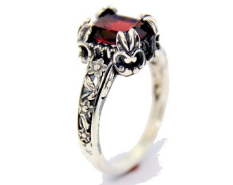 14k Red Victorian Vintage Antique Style Ring With Real Pearls - Etsy Israel
