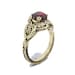 Very Unique 14K Gold Ring , Antique Victorian Style Design , Real ...