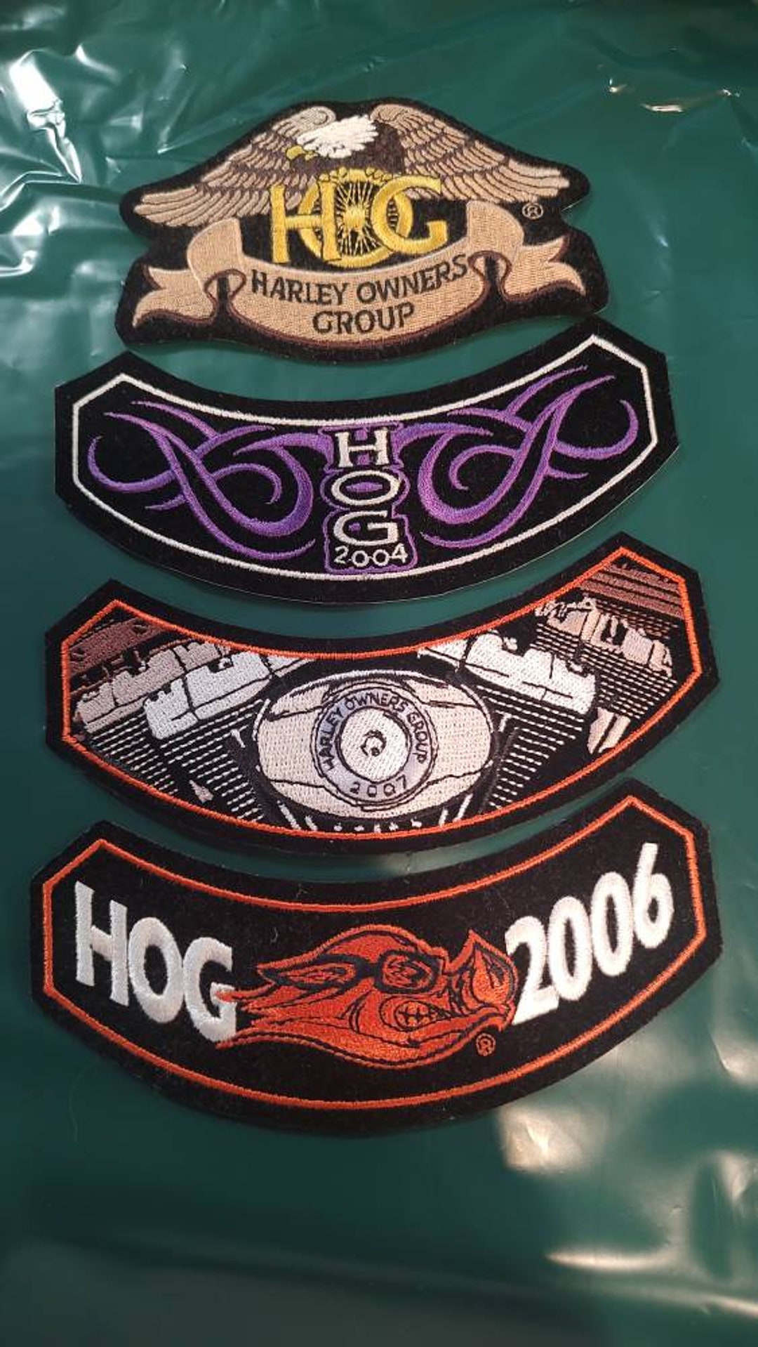 HOG Harley Davidson Patches Lot of 4 - Etsy