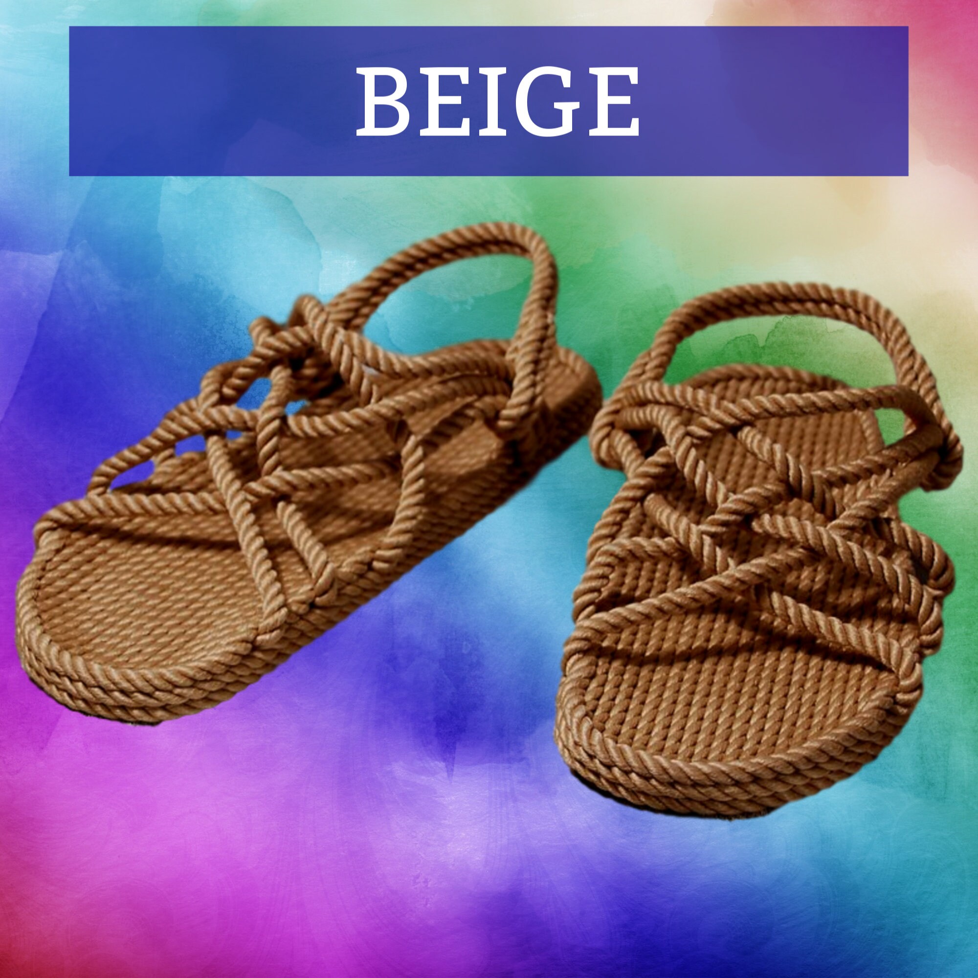 Womens Handmade Rope Sandals Toe Ring Sandals Barefoot | Etsy