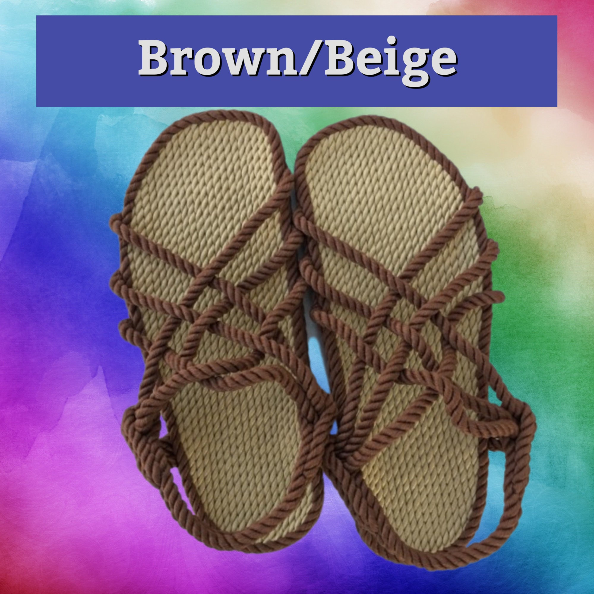 Womens Handmade Rope Sandals Toe Ring Sandals Barefoot | Etsy