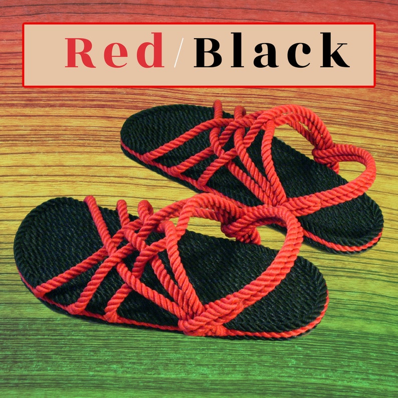 Rope Sandals / Free Ship / Rasta / Handmade / Hippie Style / | Etsy