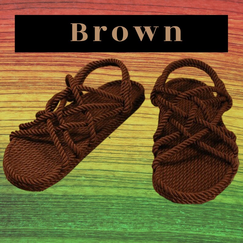 Rope Sandals / Free Ship / Rasta / Handmade / Hippie Style / | Etsy