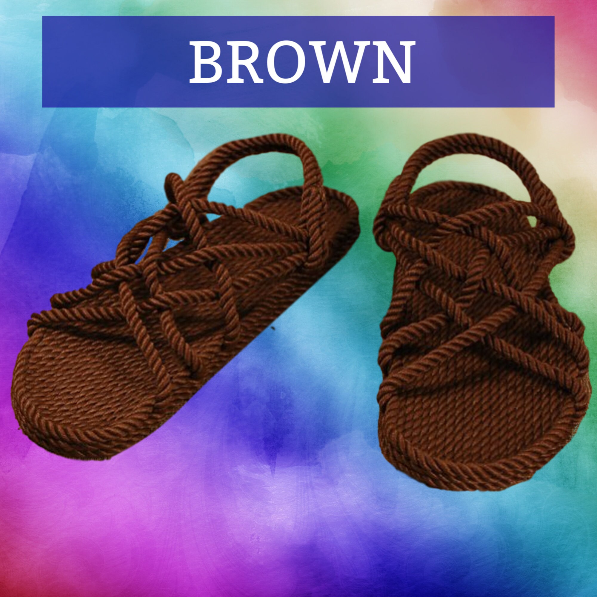 Womens Handmade Rope Sandals Toe Ring Sandals Barefoot | Etsy