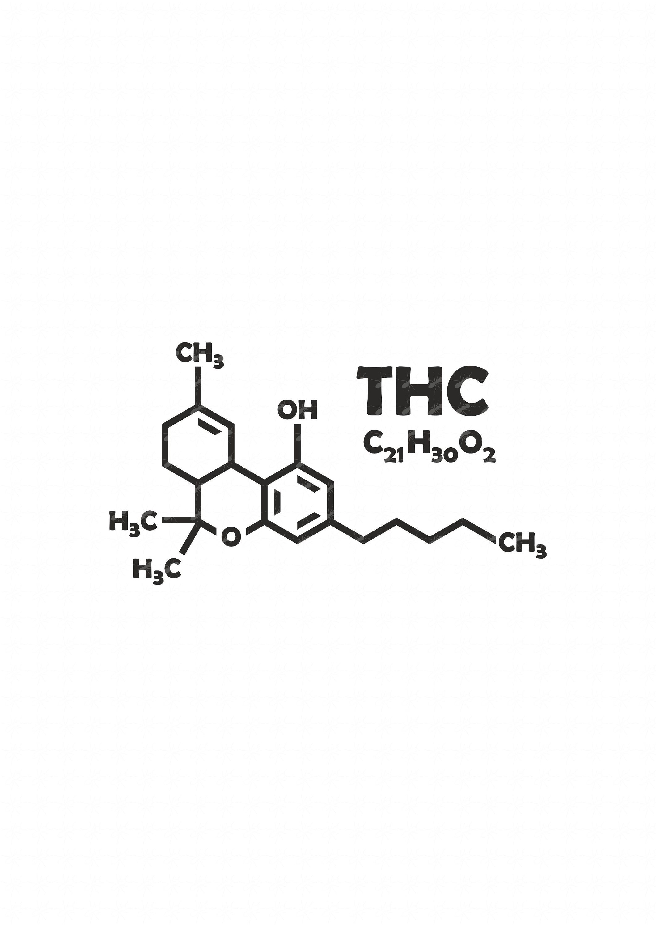 Thc Molecule Drawing