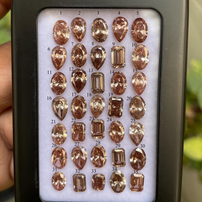 Brown Lab Grown Diamonds - Etsy