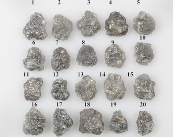 Natural Rough Diamond, Raw Diamond, Uncut Diamond, Grey Color Rough ...