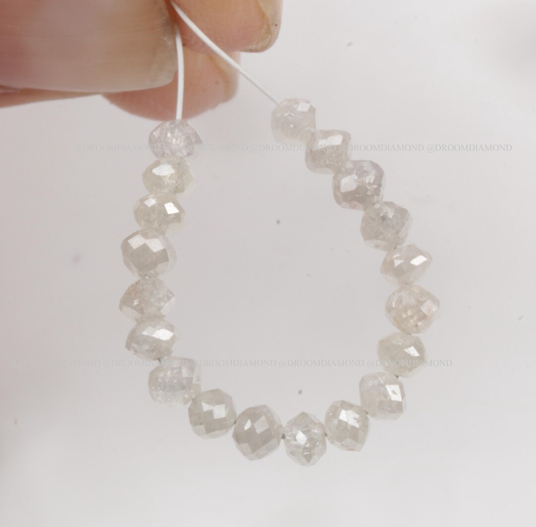Natural Loose Diamond, Beads Diamond, Faceted Round Beads Diamond ...