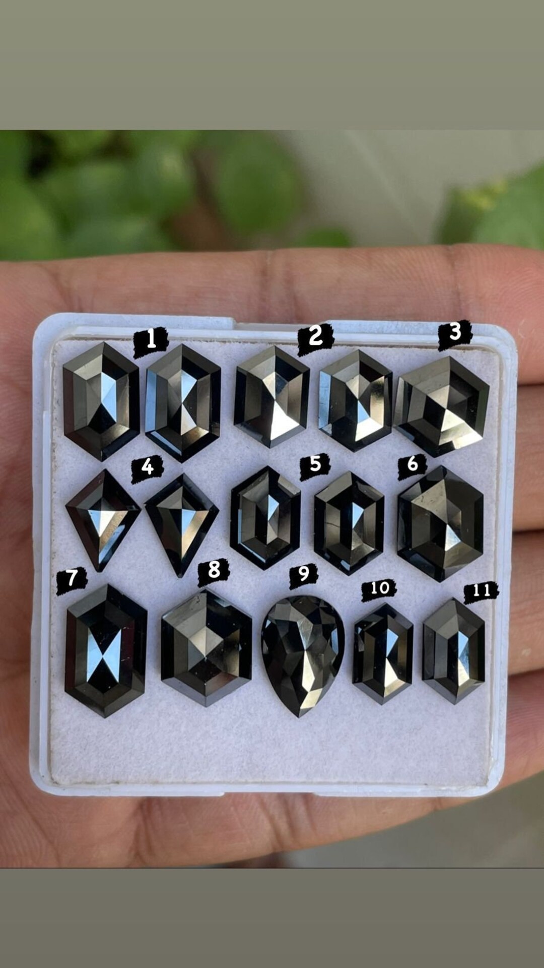 Hexagon Shape/ Kite Shape Black Diamond, Loose Diamond, Black Color ...