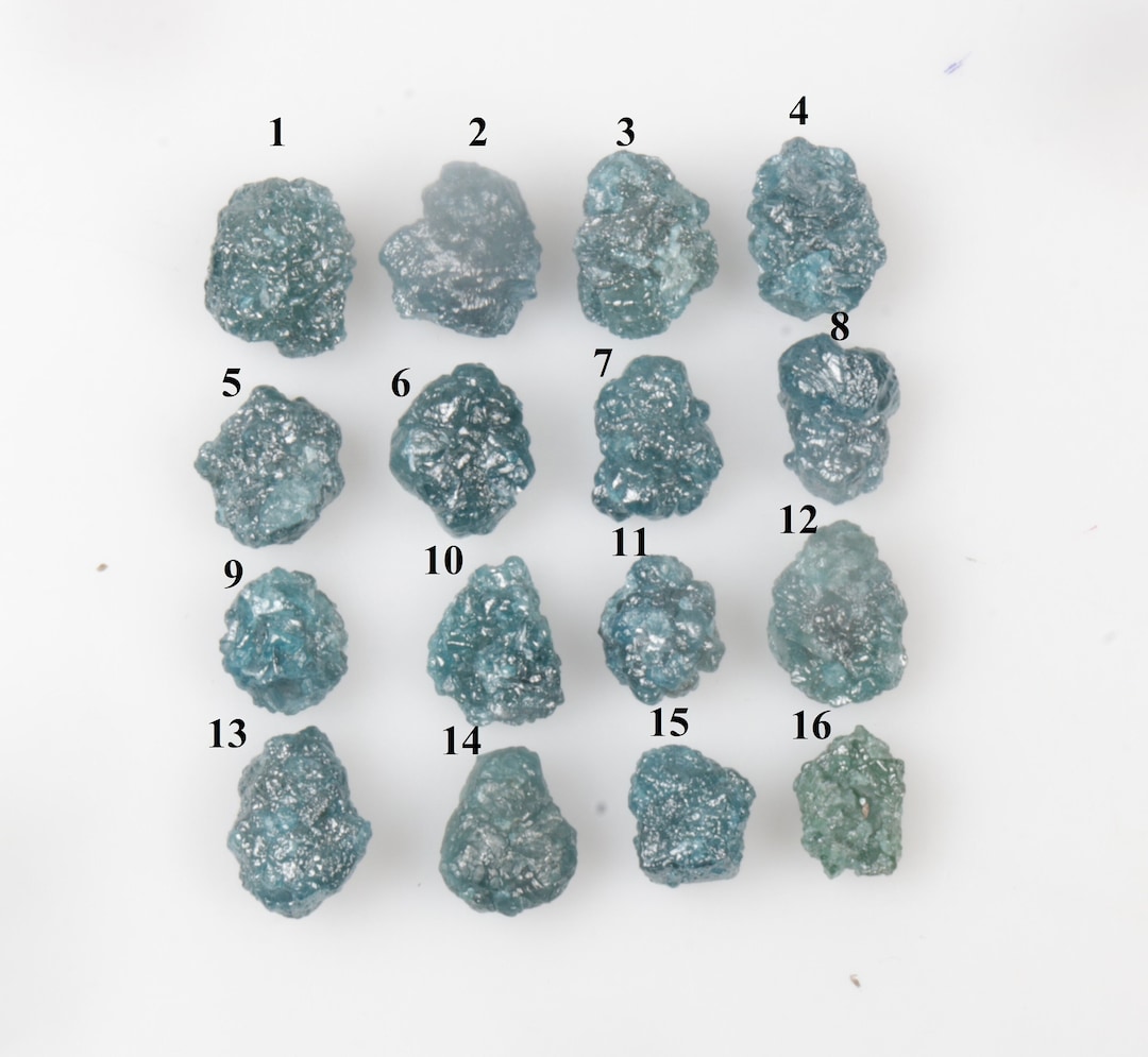 Blue Rough Diamond, Natural Loose Rough Diamond, Blue Color Rough Raw ...