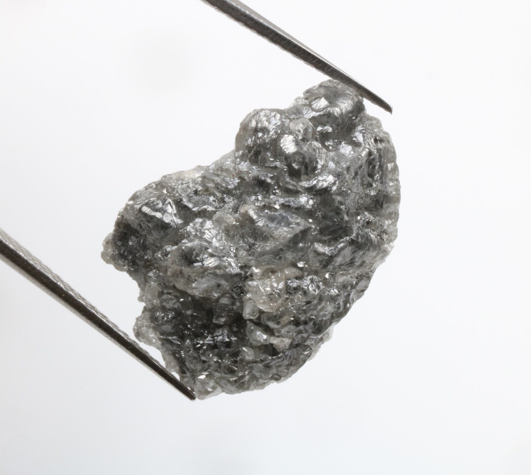 13.08 Ct Big Rough Diamond Large Uncut Diamond Black Raw - Etsy