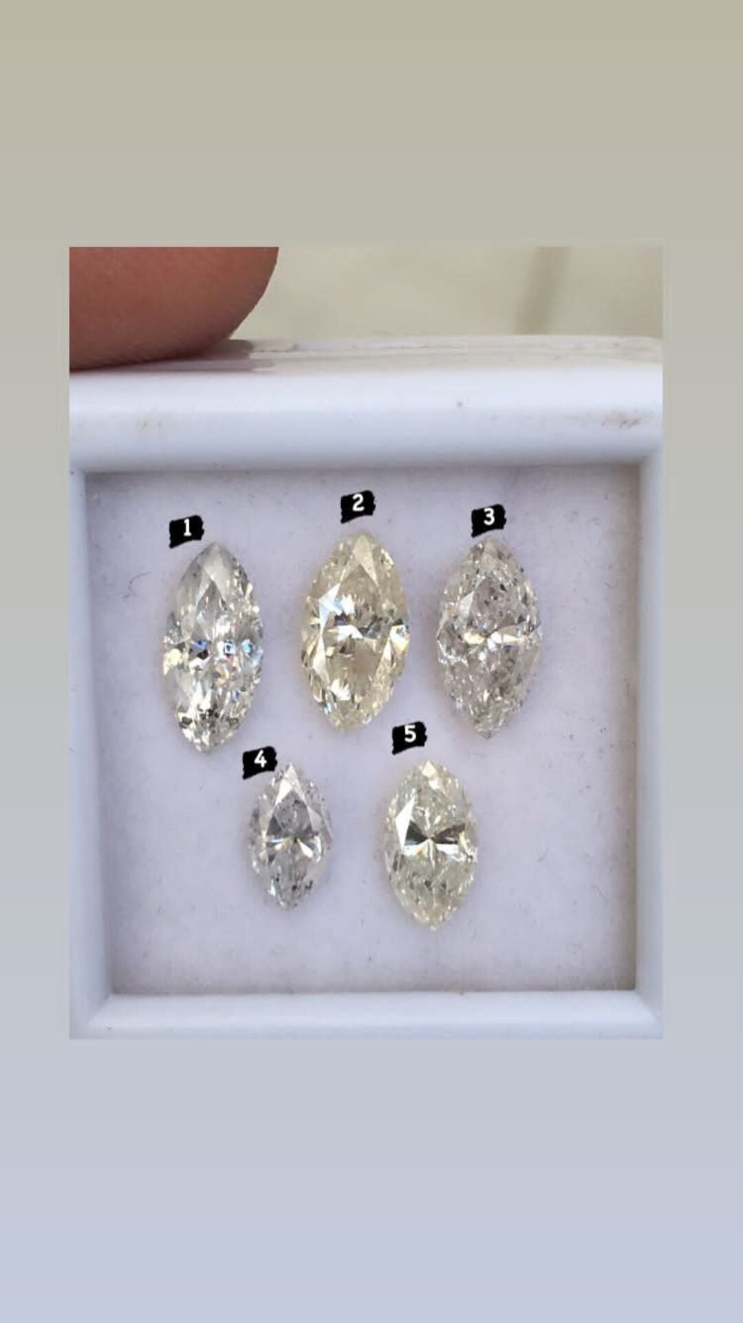 Natural Fancy Marquise Diamond, Fancy White Color Brilliant Cut ...