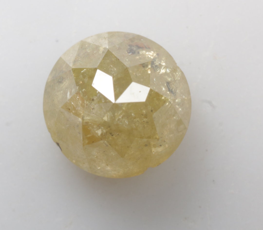 1.57 CT 6.5 MM Natural Round Rose Cut Diamond Loose Round Shape Fancy ...