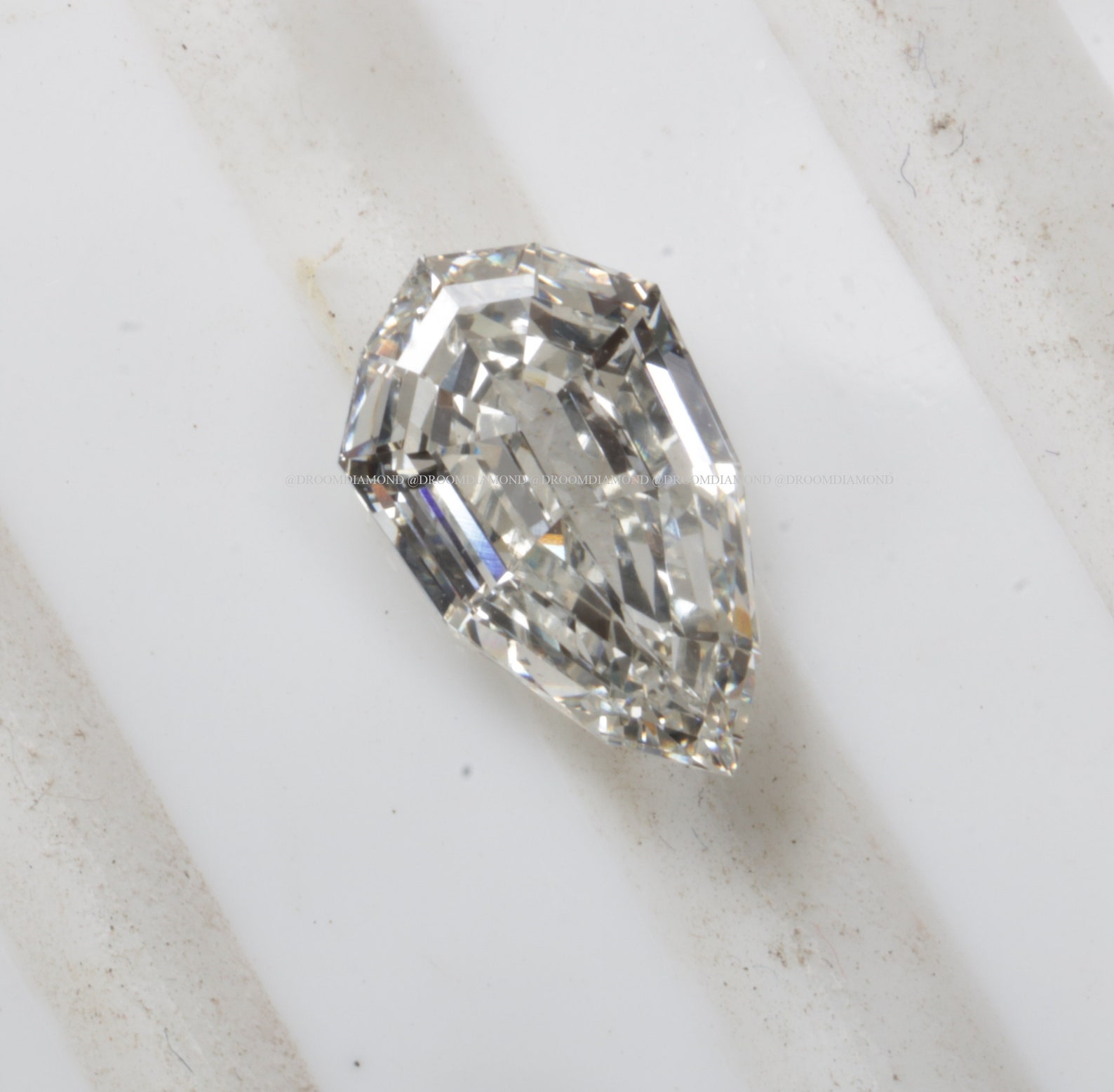 Pear Cut Lab Grown Diamond, Modified Pear Step Cut Lab Grown Diamond ...