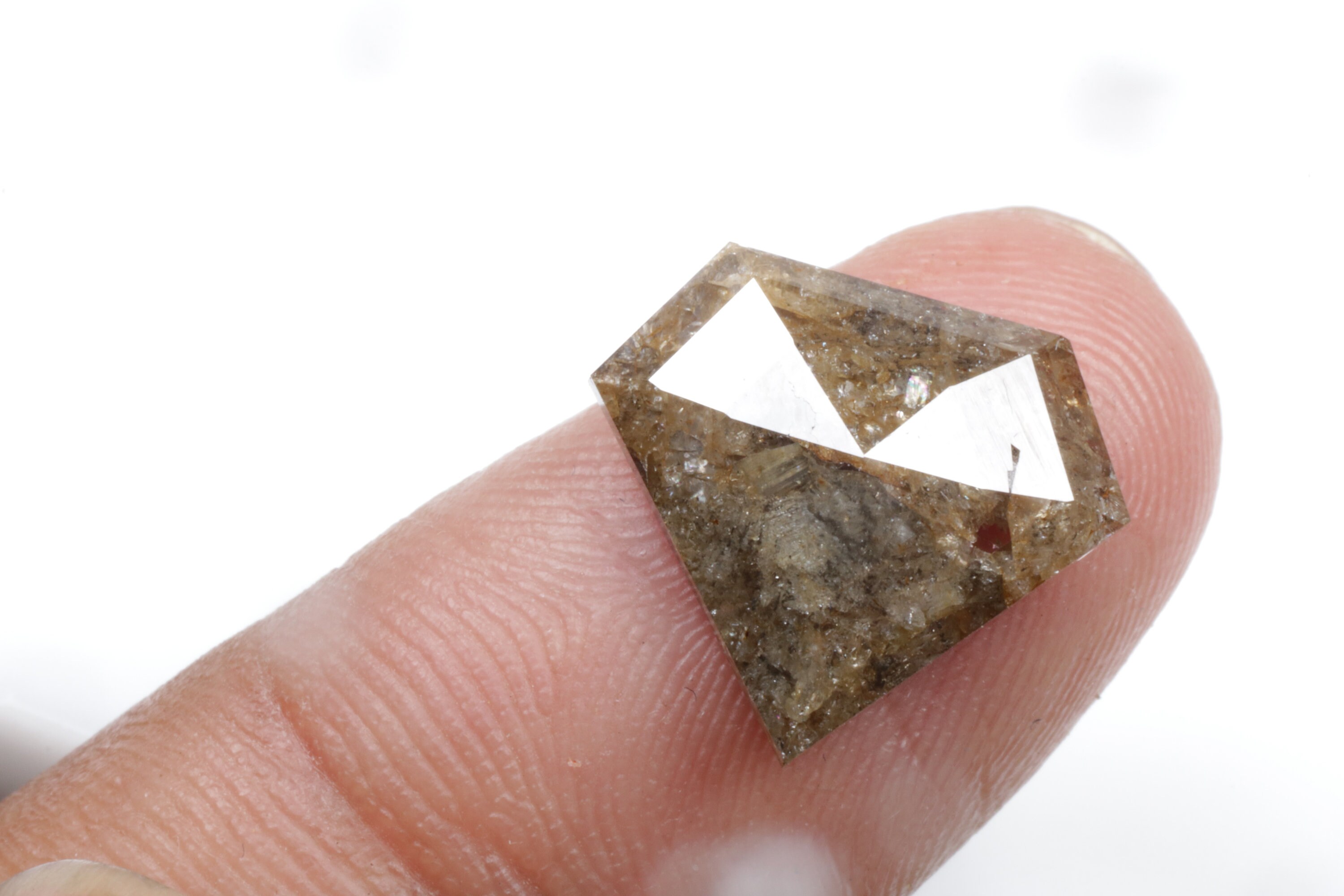 4.57 CT 12.8 X 14.3 MM Pentagon Diamond Natural Salt and | Etsy