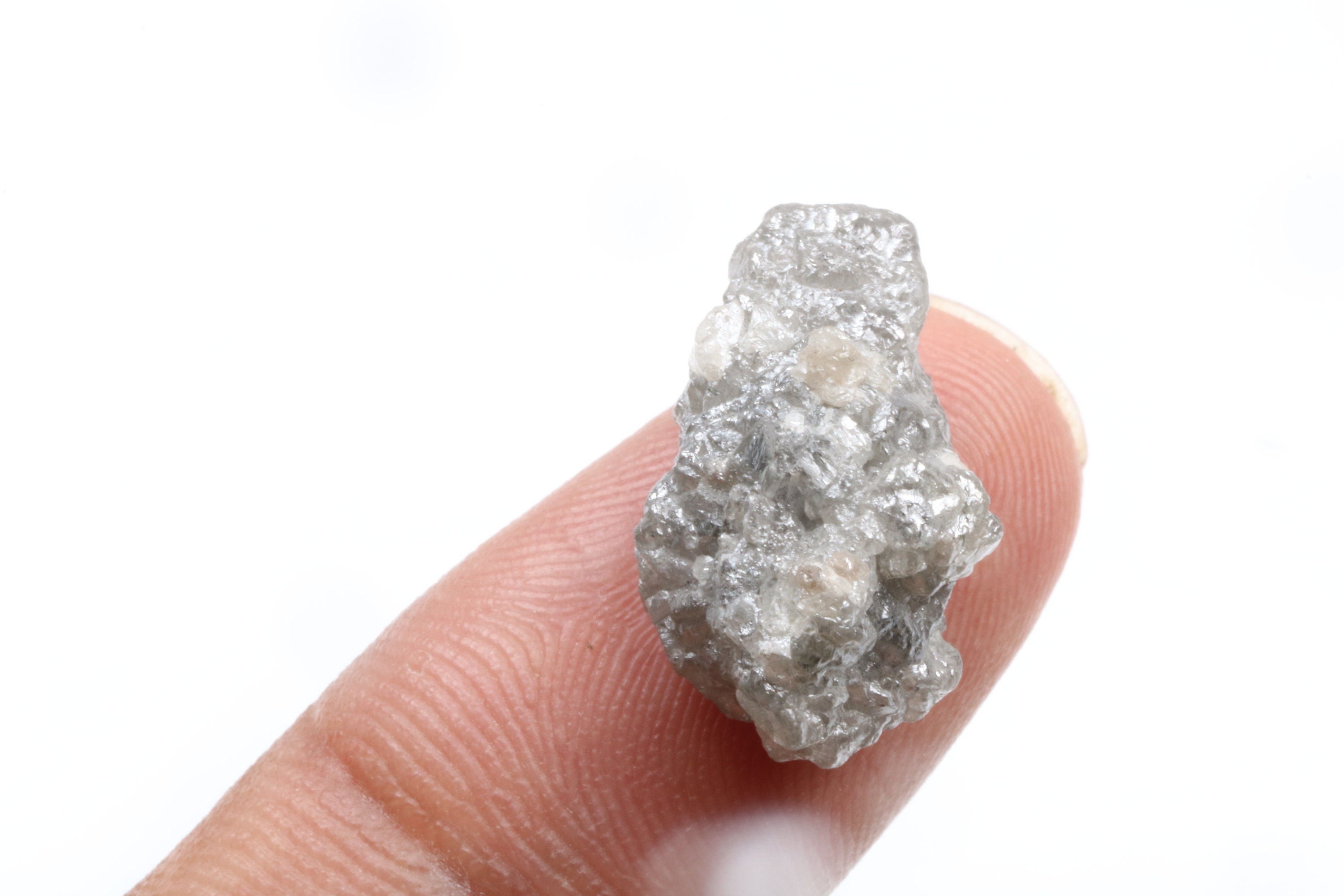 11.18 CT Big Rough Diamond large Uncut Diamond Grey Raw | Etsy