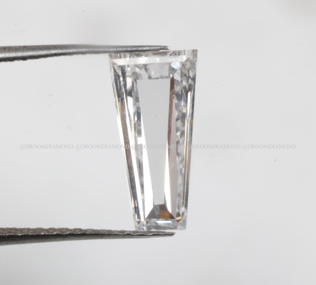 Tapered Cut Lab Grown Diamond, Lab Created Tapered Baguette Loose ...