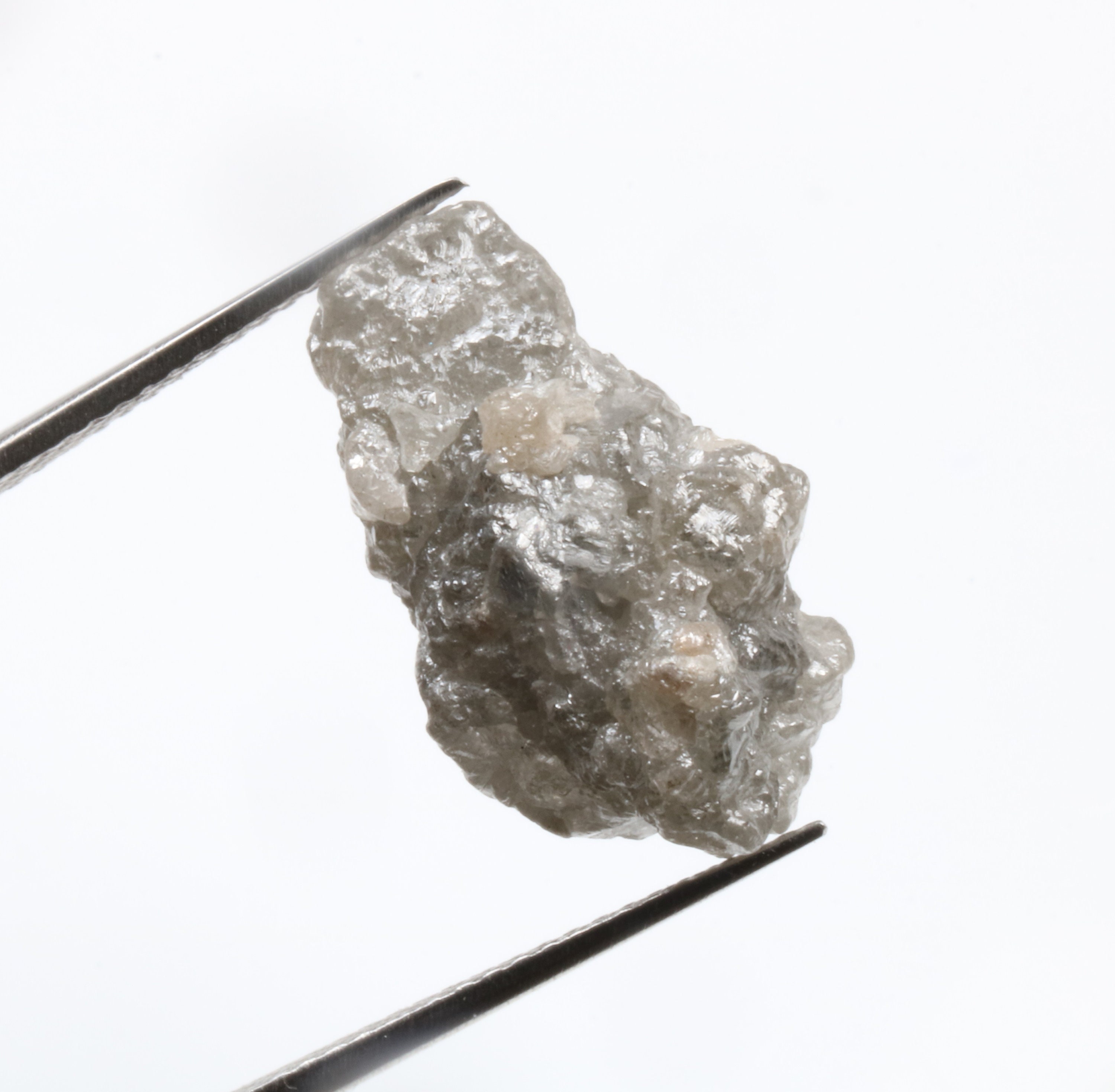 11.18 CT Big Rough Diamond large Uncut Diamond Grey Raw | Etsy